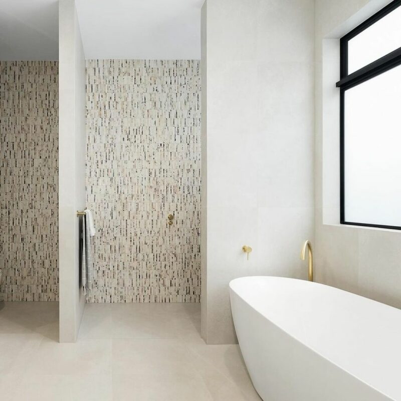 Stack Viola Marble Mosaic - Design Tiles Sydney