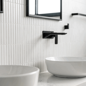 Concave White Kit Kat Wall Tile - Design Tiles Sydney
