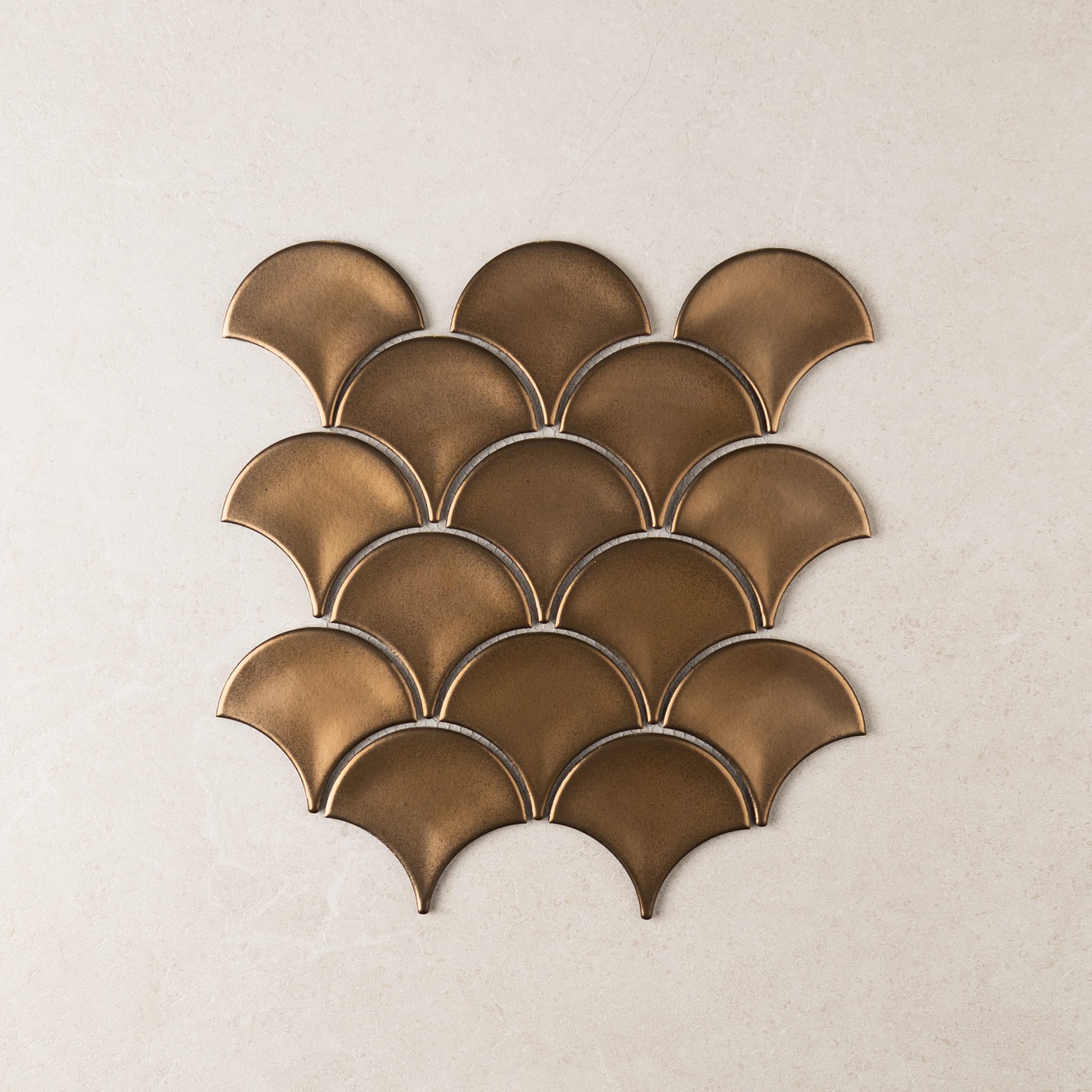 Fishscale Concave Surface Mosaic Wall Tile - Design Tiles Sydney