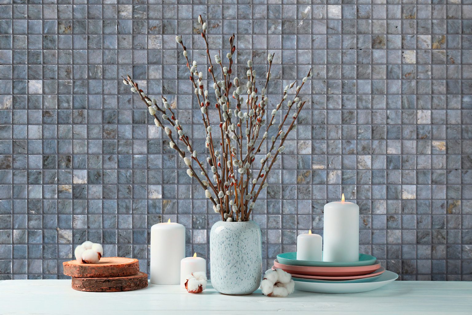 Ezarri Gemma Hematite Pool Mosaic Tile - Design Tiles Sydney