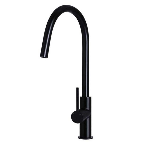 Round Piccola Pull Out Kitchen Mixer Tap - Design Tiles Sydney