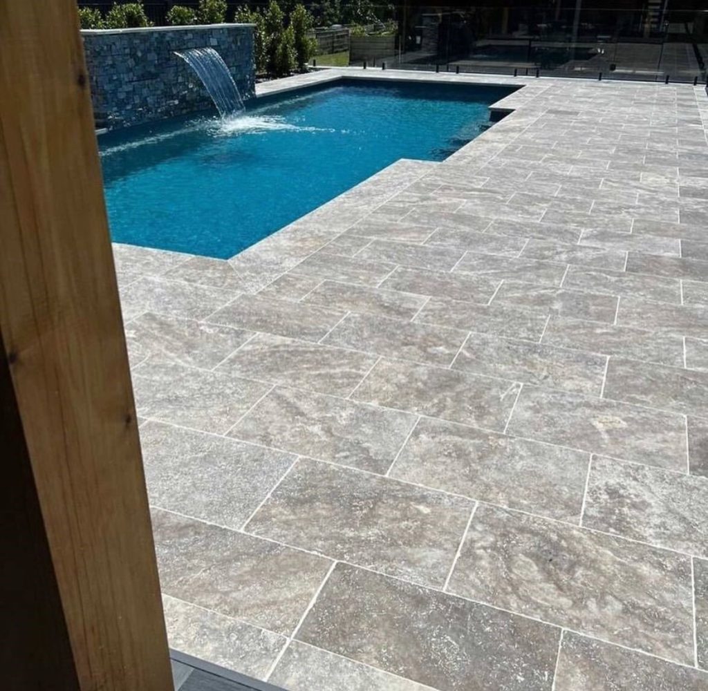 Travertine Silver Natural Stone Tile - Design Tiles Sydney