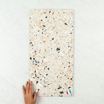 Venice Villa Ivory Porcelain Terrazzo Tiles - Design Tiles Sydney