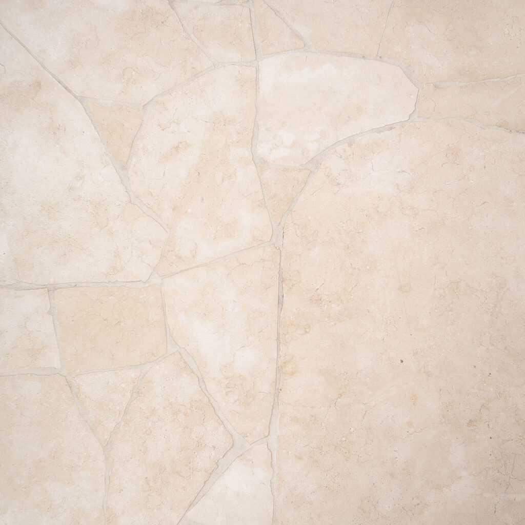 Classic Ivory Crazy Pave Natural Stone - Design Tiles Sydney