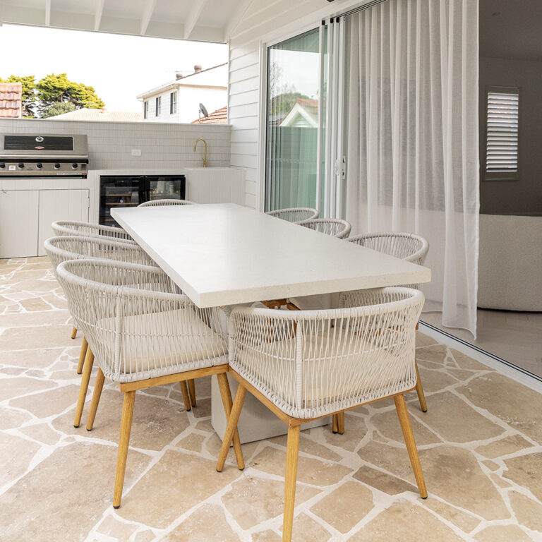 Classic Ivory Crazy Pave Natural Stone - Design Tiles Sydney