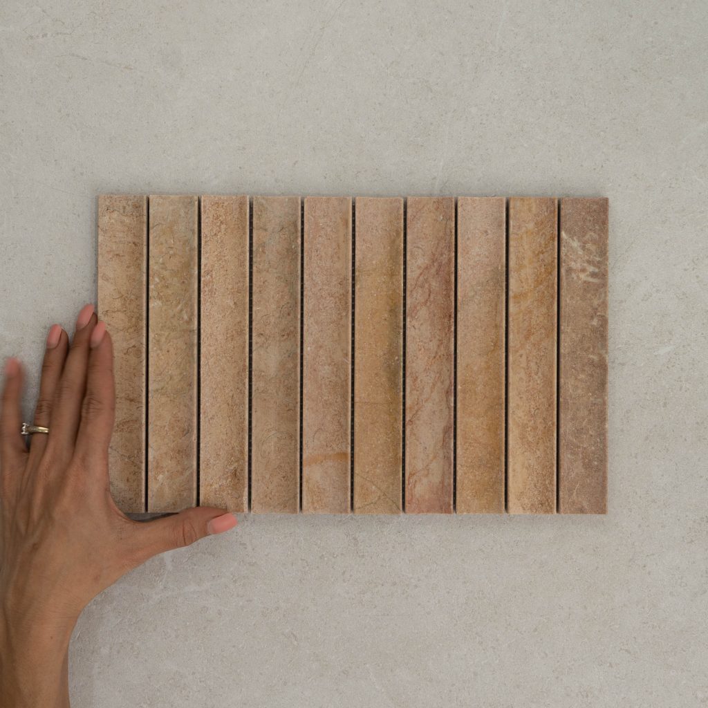 Apollo Natural Stone Concave Mosaic - Design Tiles Sydney