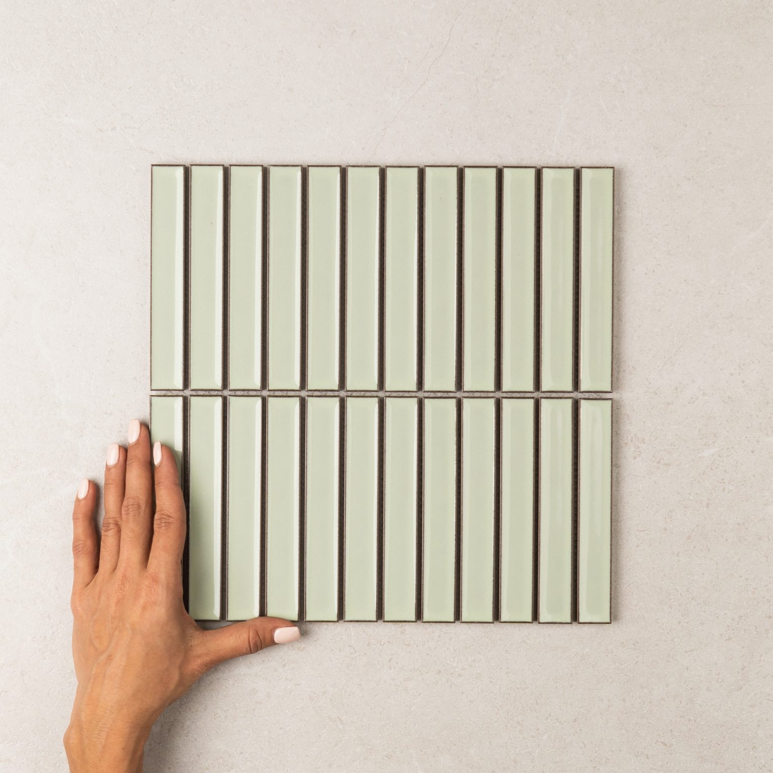 Concave Kit Kat Stack Wall Mosaic - Design Tiles Sydney