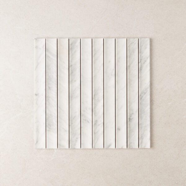 Concave White Kit Kat Wall Tile - Design Tiles Sydney