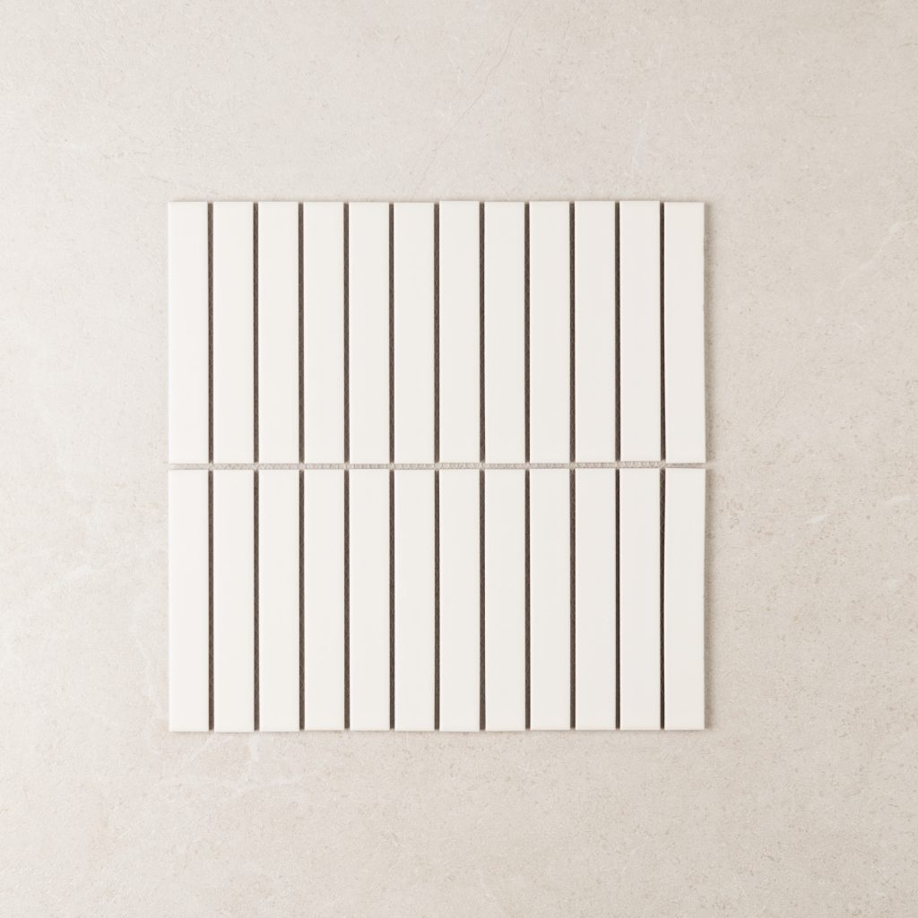 Concave White Kit Kat Wall Tile - Design Tiles Sydney