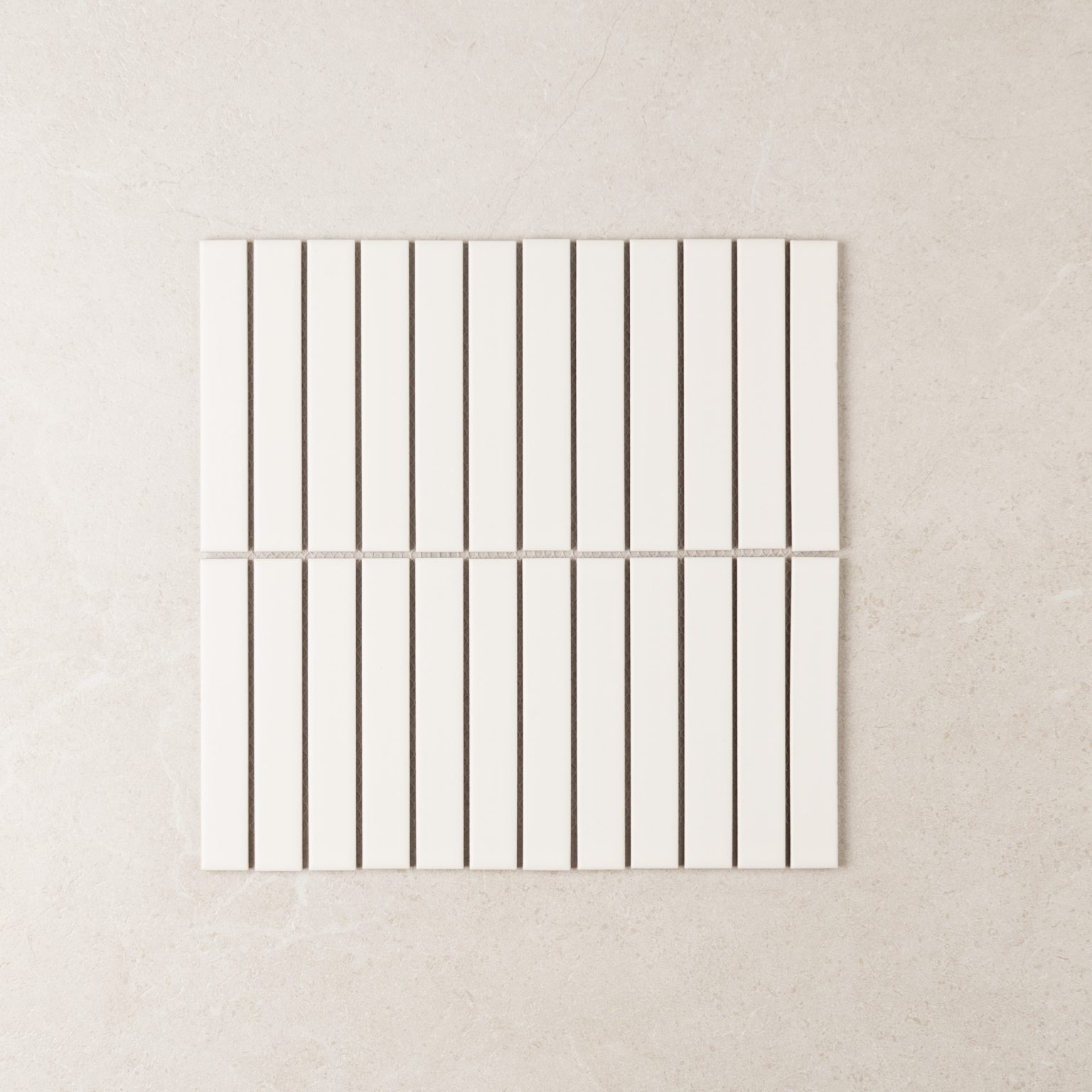 Concave White Kit Kat Wall Tile - Design Tiles Sydney