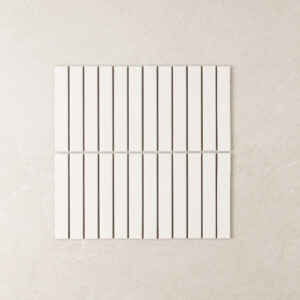 Concave White Kit Kat Wall Tile - Design Tiles Sydney