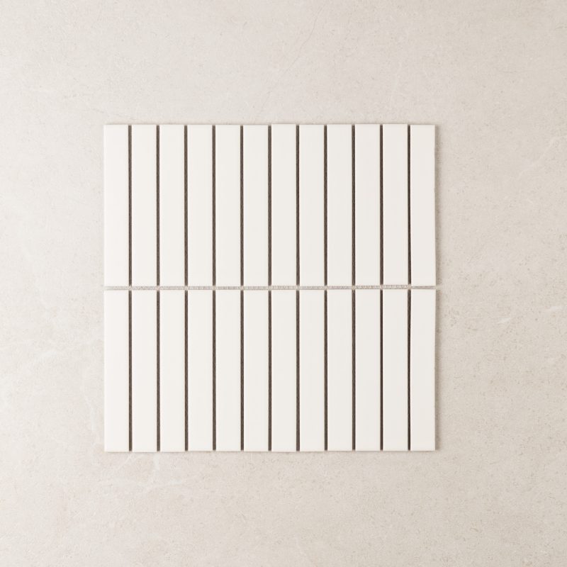 Concave White Kit Kat Wall Tile - Design Tiles Sydney