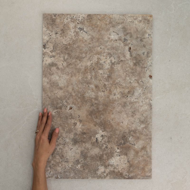 Travertine Silver Natural Stone Tile - Design Tiles Sydney
