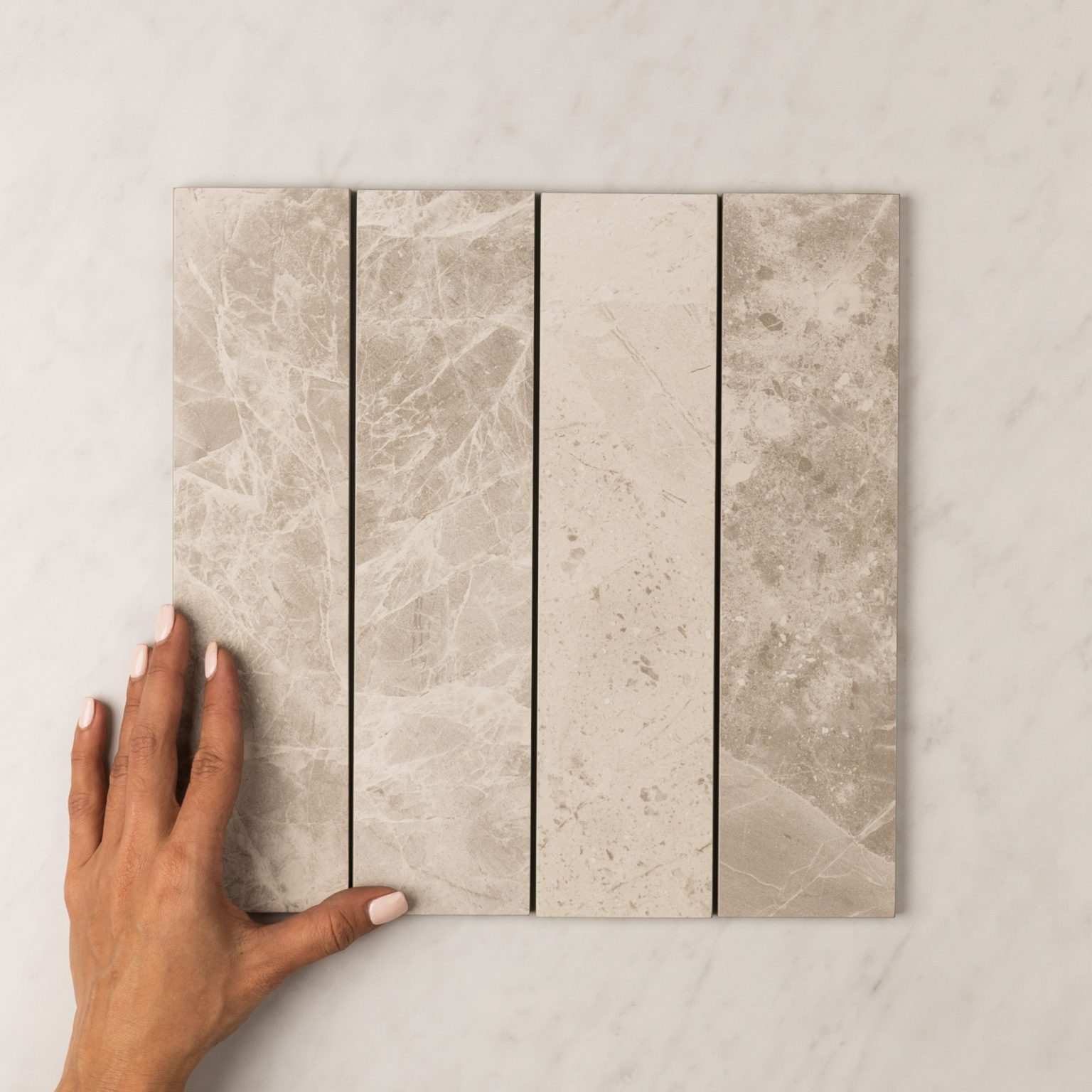 Tundra Marble Look Subway Tile 75x300mm - Design Tiles Sydney