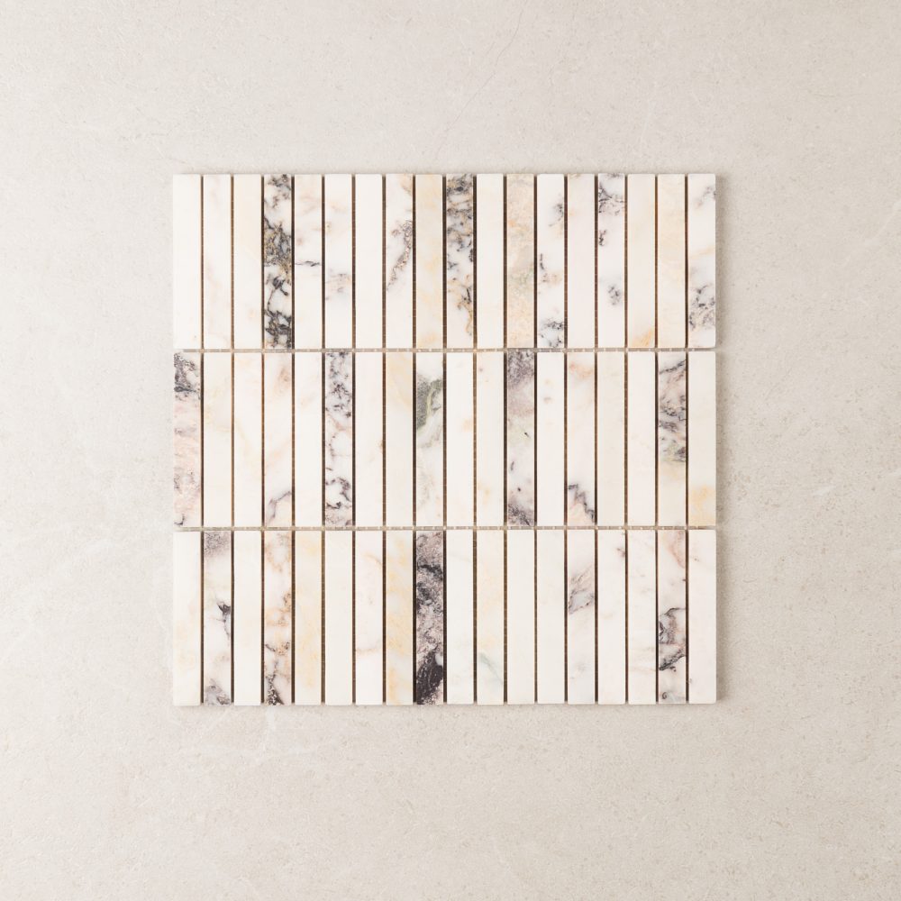 Stack Viola Marble Mosaic - Design Tiles Sydney