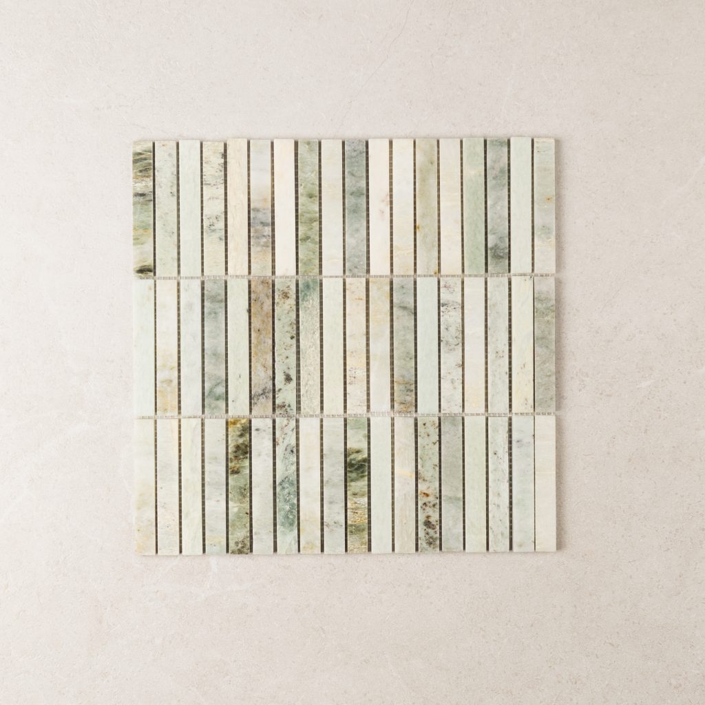 Stack Mint Marble Mosaic - Design Tiles Sydney