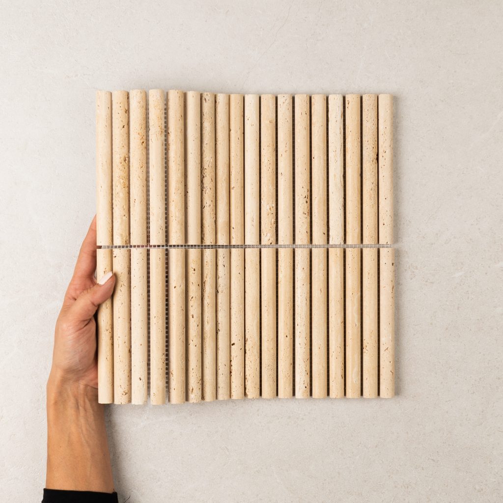 Mini Bamboo Rome Flute Mosaic - Design Tiles Sydney