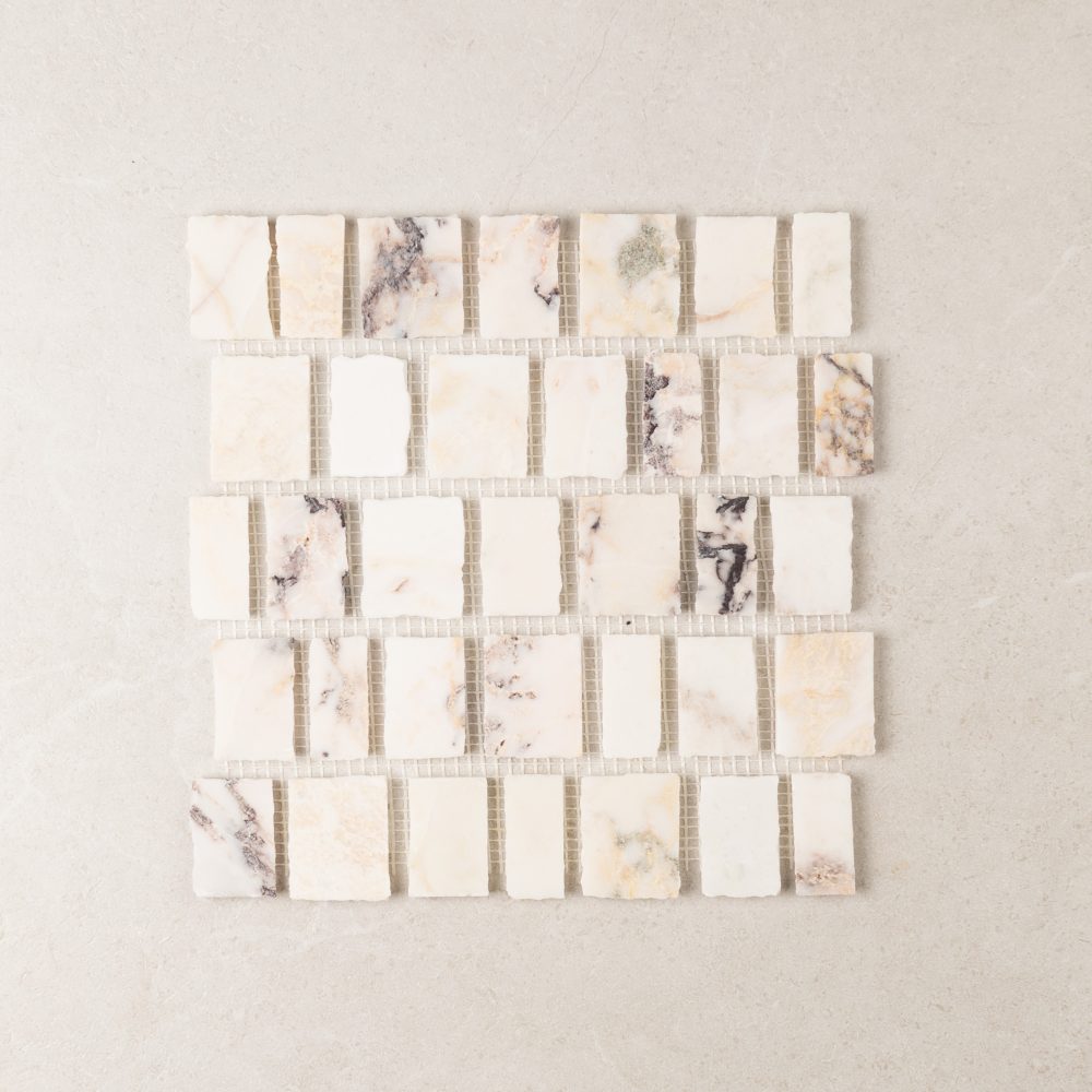 Split Viola 10mm Marble Mosaic - Design Tiles Sydney