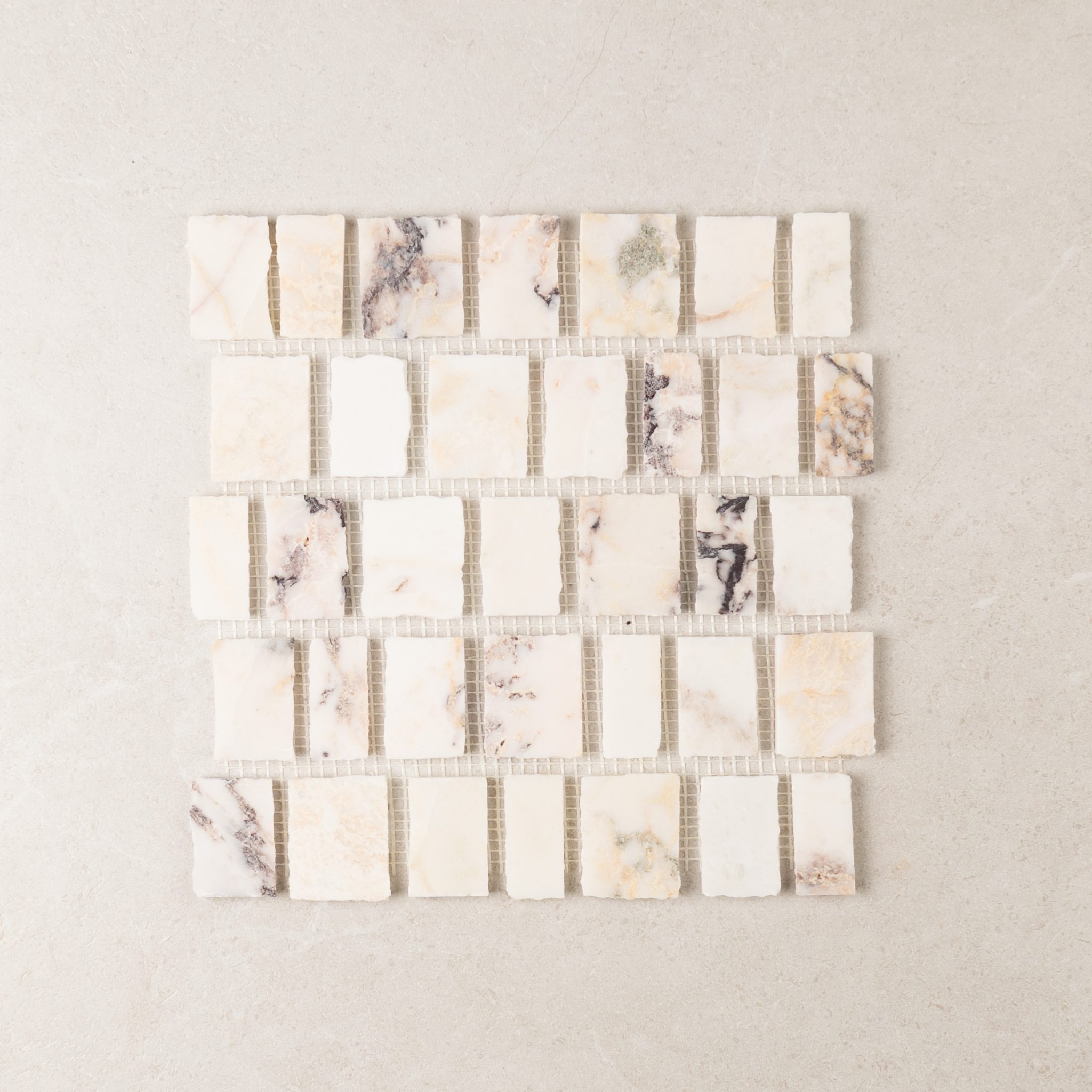 Split Viola 10mm Marble Mosaic - Design Tiles Sydney