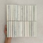 Mini Bamboo Mint Flute Mosaic - Design Tiles Sydney