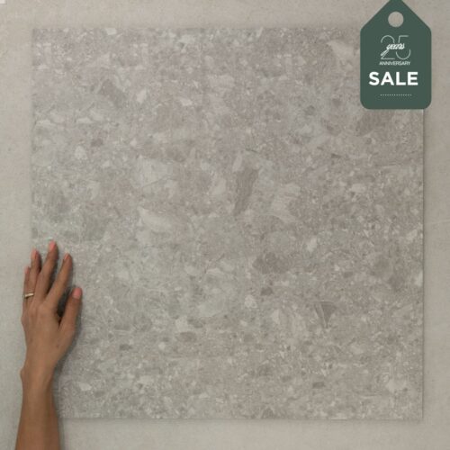 Builders Range Terrazzo Hematite Floor and Wall Tile - Design Tiles Sydney