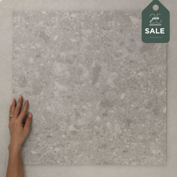 Builders Range Terrazzo Hematite Floor and Wall Tile - Design Tiles Sydney