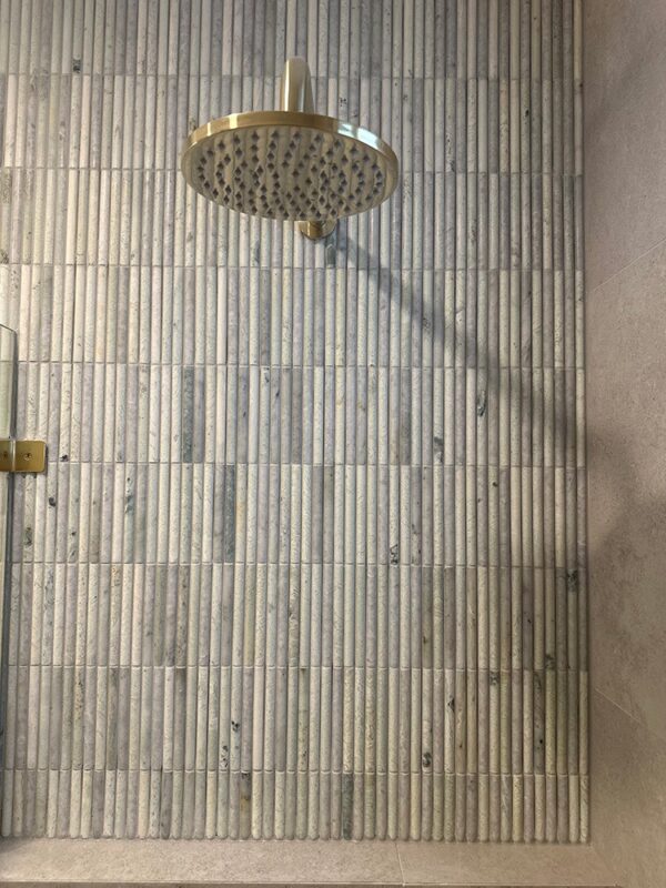 Mini Bamboo Mint Flute Mosaic - Design Tiles Sydney