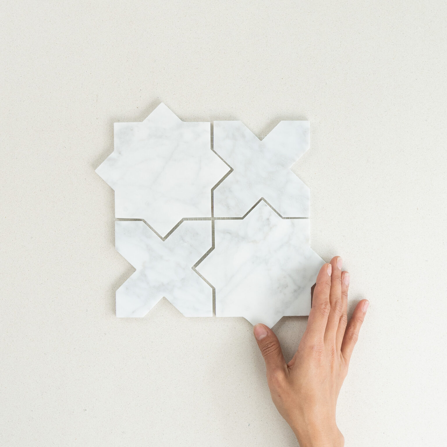Coastal Carrara Natural Stone Mosaic - Design Tiles Sydney