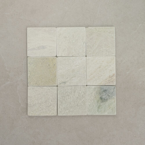 Mint Square Stone Tile 100x100mm - Design Tiles Sydney