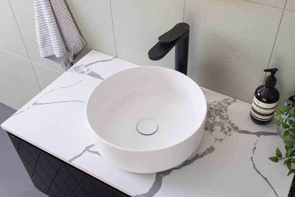 Maggie White Above Counter Basin - Design Tiles Sydney