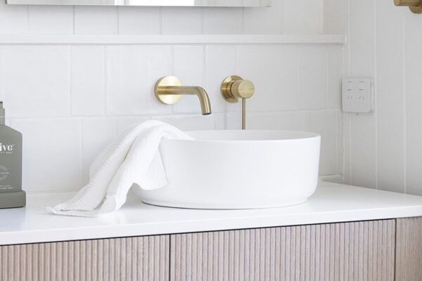 Maggie White Above Counter Basin - Design Tiles Sydney
