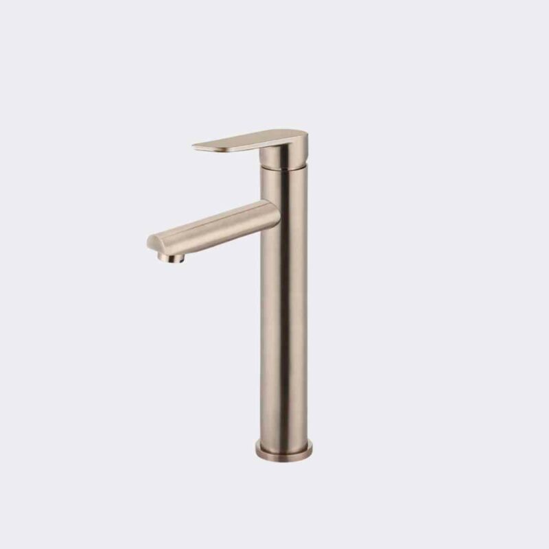 Round Paddle Tall Basin Mixer - Design Tiles Sydney