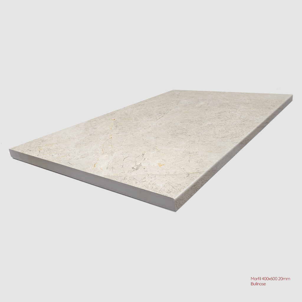 Tundra Extra Porcelain Bullnose Tile 400x600x20mm - Design Tiles Sydney