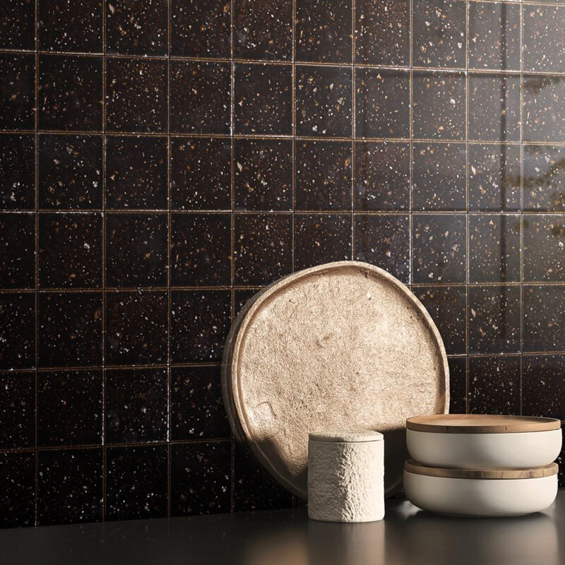 Kazoku Hatsu Square Hand Glazed Japanese Mosaic Tile - Design Tiles Sydney