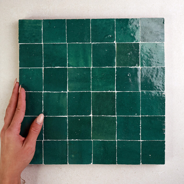 Zellige Square 50 x 50 mm Moroccan Handmade Tiles - Design Tiles Sydney
