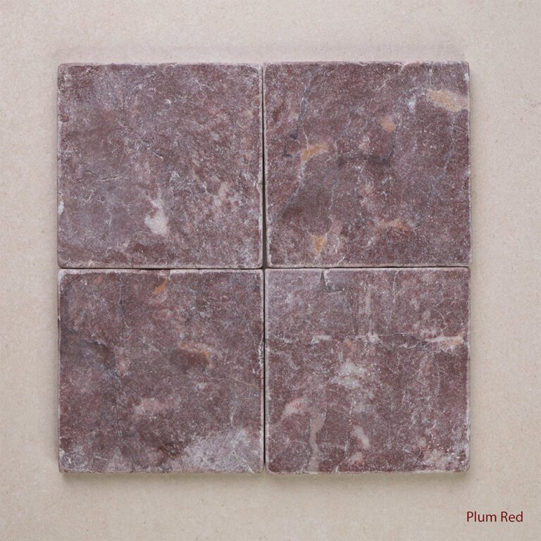 Tumbled Marble Square Natural Stone Tiles 100x100 mm - Design Tiles Sydney