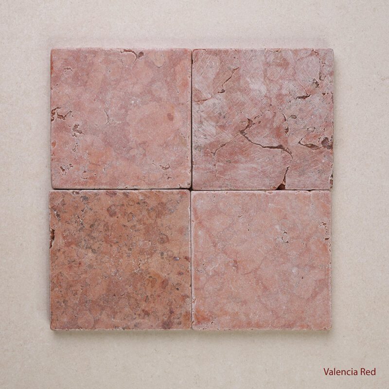 Tumbled Marble Square Natural Stone Tiles 100x100 mm - Design Tiles Sydney