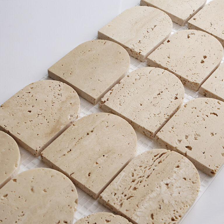 Arch Rome Honed Travertine Natural Stone Mosaic - Design Tiles Sydney