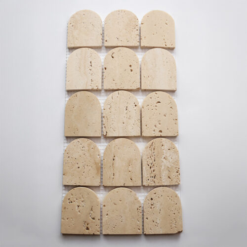 Arch Rome Honed Travertine Natural Stone Mosaic - Design Tiles Sydney