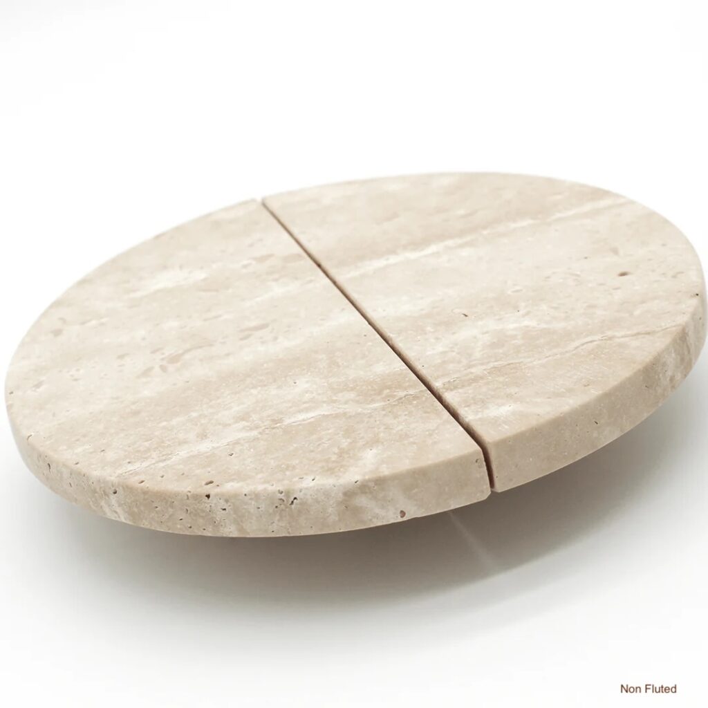 Travertine Circular Cabinet Pull 160 mm Zephra - Design Tiles Sydney