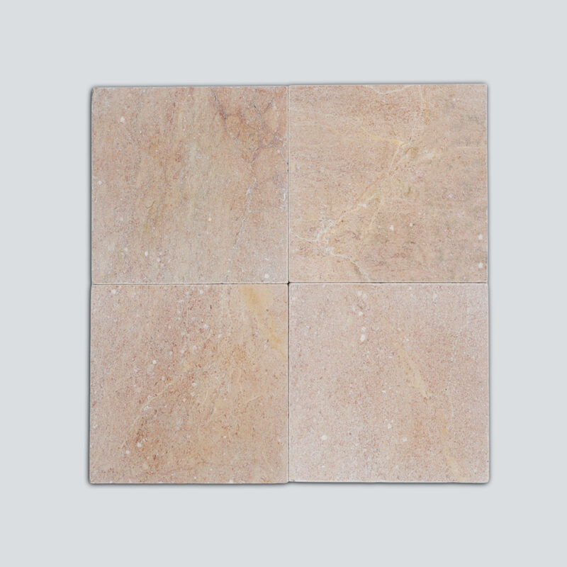 Rosa Murcia Square Tumbled Marble Tile 150×150 mm - Design Tiles Sydney