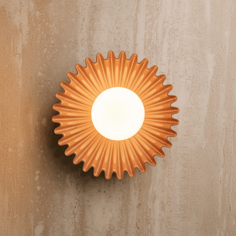 Shell Ceramic Wall Sconce Light - Design Tiles Sydney