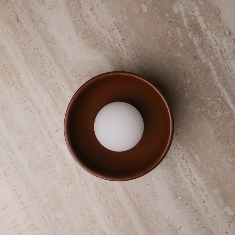 Natura Ceramic Wall Scone Light - Design Tiles Sydney