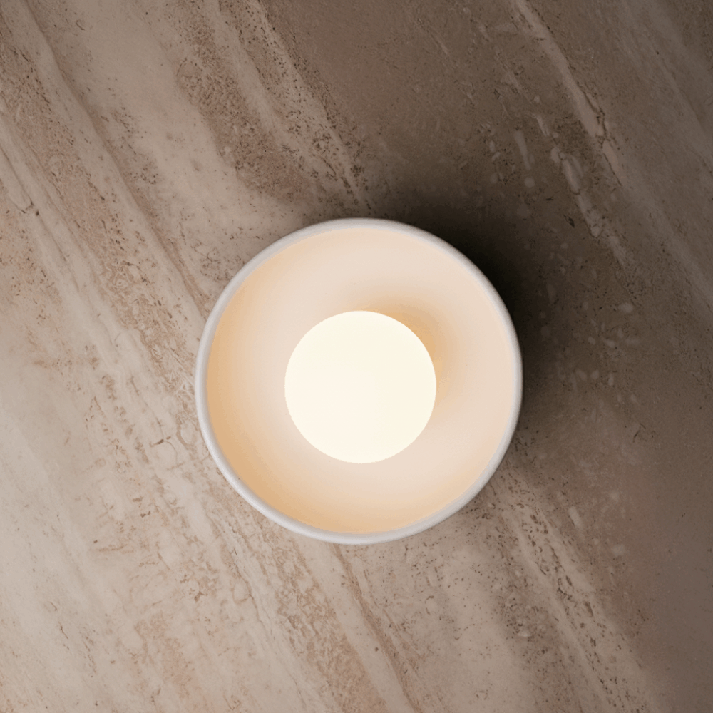 Natura Ceramic Wall Scone Light - Design Tiles Sydney