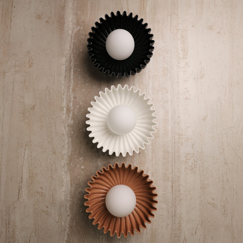 Shell Ceramic Wall Sconce Light - Design Tiles Sydney
