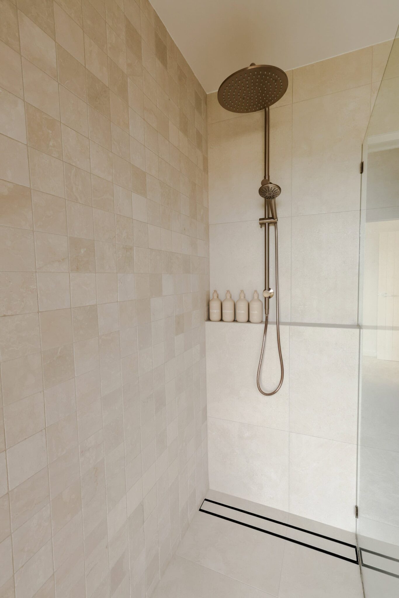 Botticino Square Tumbled Stone 100x100mm - Design Tiles Sydney