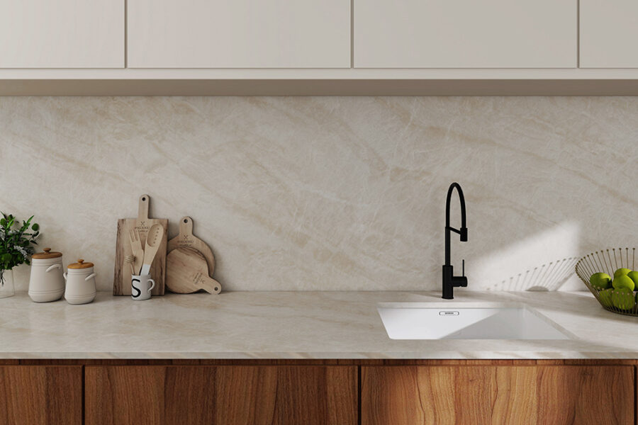 Taj Mahal Full Body Porcelain MegaSlab - Design Tiles Sydney