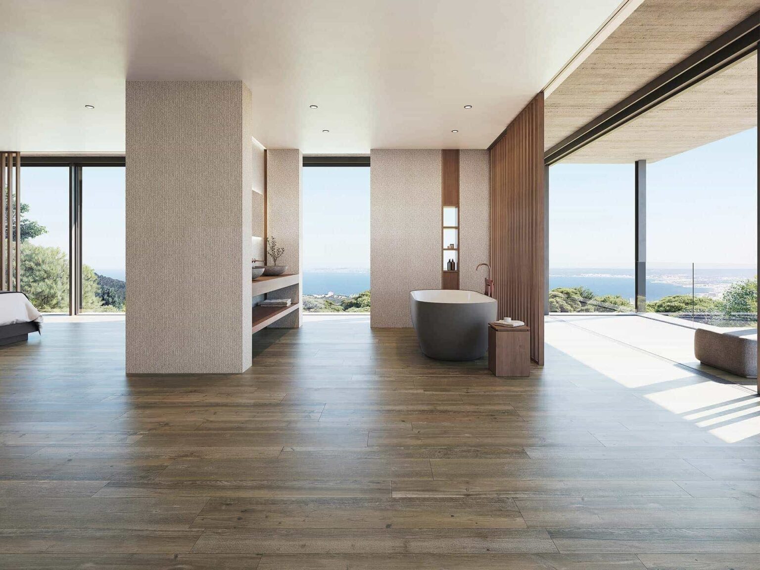 Porcelanosa Treccia Natural Basketweave Texture Tile 596x1500 - Design ...