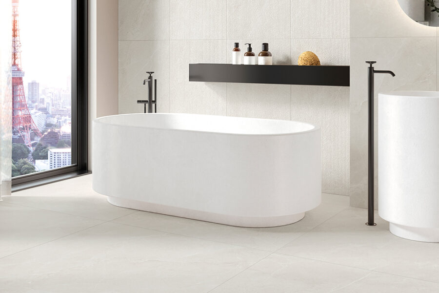 Cortina Porcelain Tile | Italian Stone Look Tile with 3D Vein Décor ...